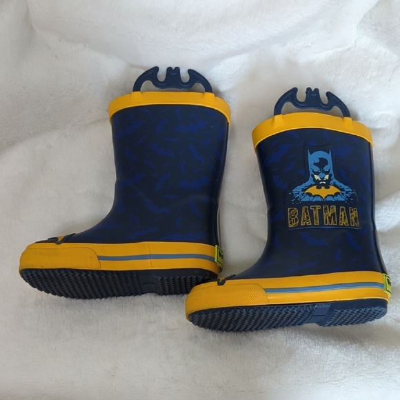 Batman | Shoes | Batman Kids Rain Boots Blue And Yellow | Poshmark